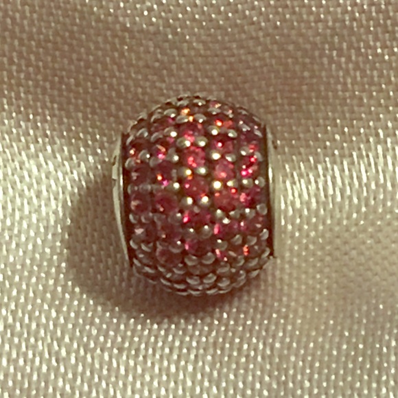 Pandora | Jewelry | Authentic Pandora Ruby Cz Pave Bead | Poshmark